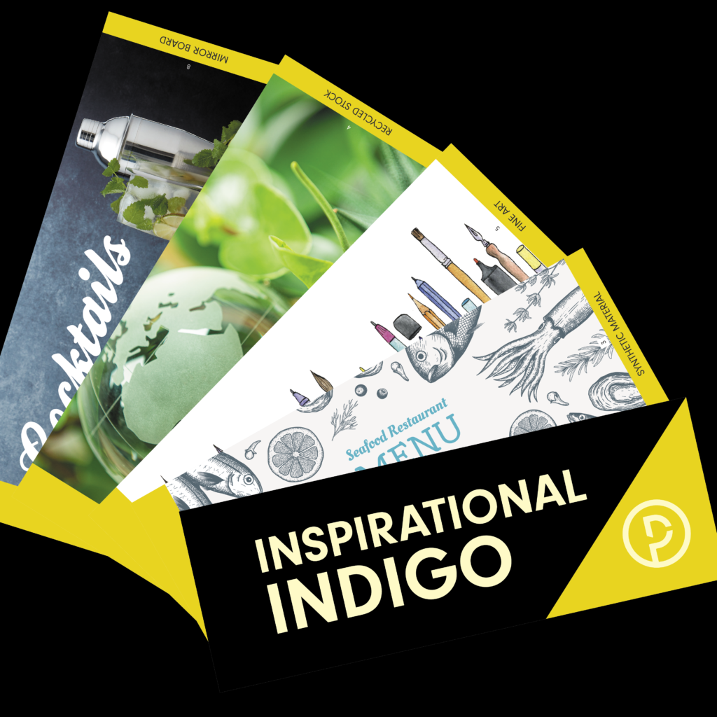 Digital Printing perfect for short runs on our 7 colour HP Indigo.