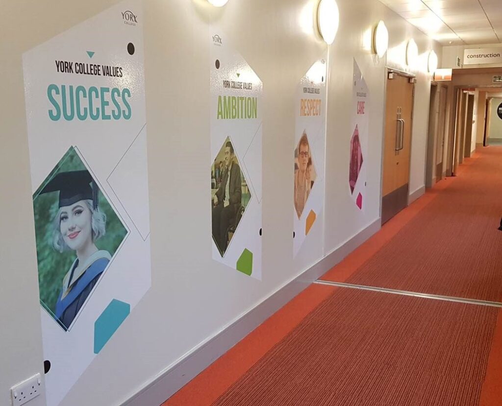 Wall graphics to suit almost any type of wall surface and location.