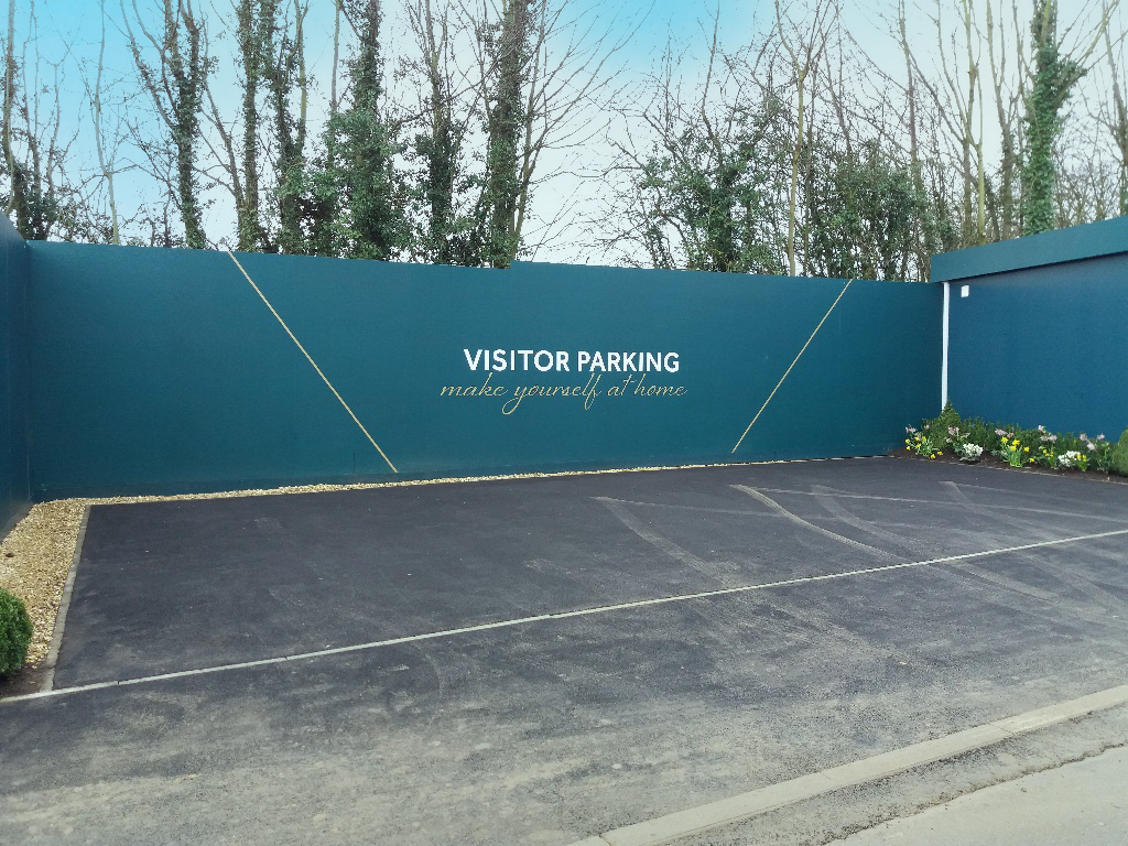 Printed site boundary boards from Platinum based in Harrogate